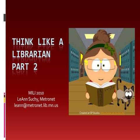 Think like a librarian part 2 | PPTX