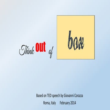 Think out of box | PPT