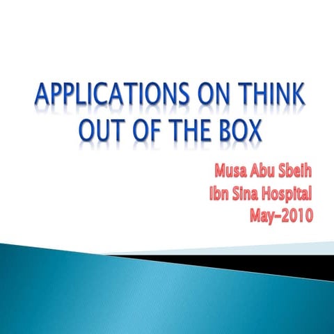 Think out of the box | PPTX