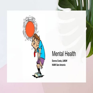 Mental Health in Summer, by Donna Costa, LMSW | PPTX