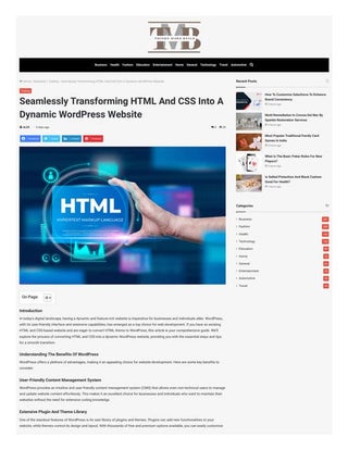 Awesome list of WordPress Bootstrap Themes for Inspiration | PPT