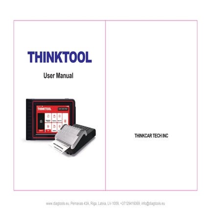 THINKTOOL user manual (1)_071518.pdf | Operating Systems | Computer Software and Applications