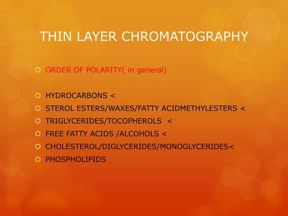TLC, thin layer chromatography | PPT