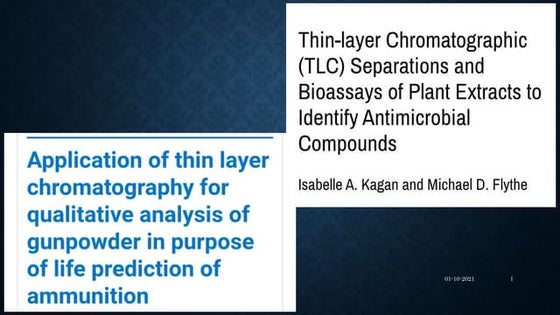 TLC, thin layer chromatography | PPT