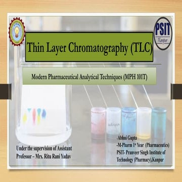 TLC, thin layer chromatography | PPT