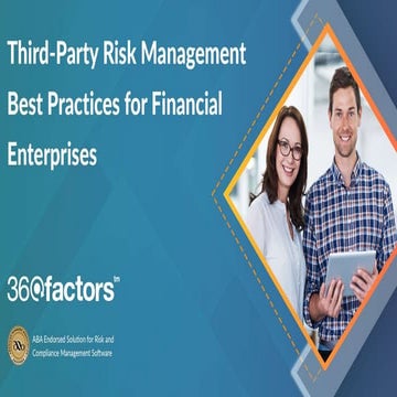 Third-Party Risk Management Best Practices for Financial Enterprises | PPTX