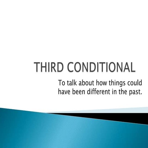 Third conditional slides | PPT
