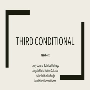 Third conditional | PPTX