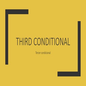 Second conditional diapositivas | PPTX