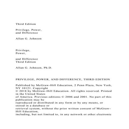 Third EditionPrivilege, Power,and DifferenceAllan G..docx