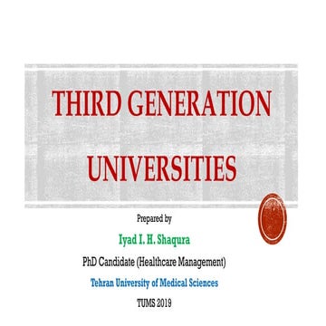 Third Generation Universities | PDF