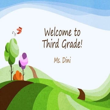 Third Grade Curriculum Night | PPTX