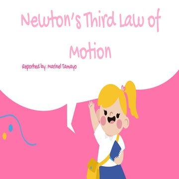 Newton's Third Law Of Motion | PPT