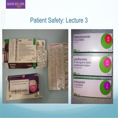 Mediation safety - Third Lecture | PPT | Pharmaceutical Industry | Industries