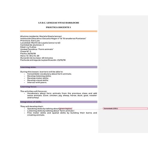 CLIL lesson plan | DOC