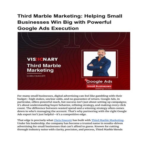 Third Marble Marketing_ Helping Small Businesses Win Big with Powerful ...