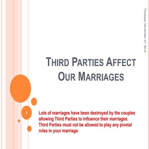 Third Parties Affect Our Marriages | PPTX