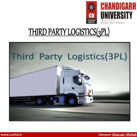 Third party logistics(3 pl) by selbin | PPT