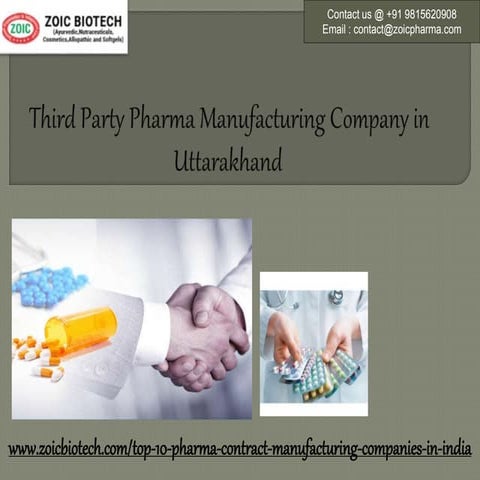 Third party pharma manufacturing company in uttarakhand | PPT