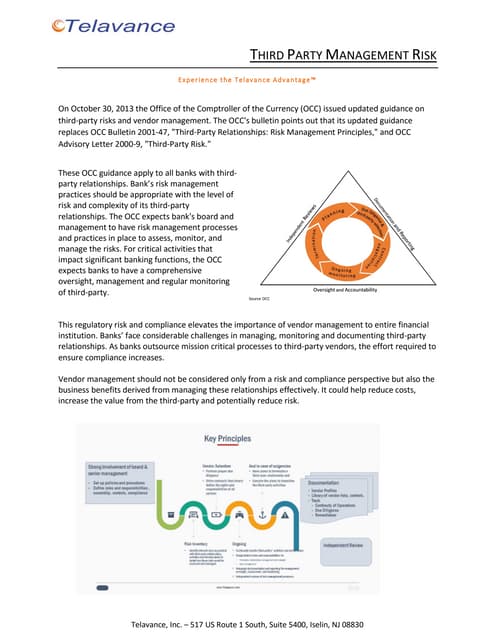 Third-party Governance and Risk Management - 2018 | PDF