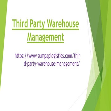Third party warehouse management | PPTX