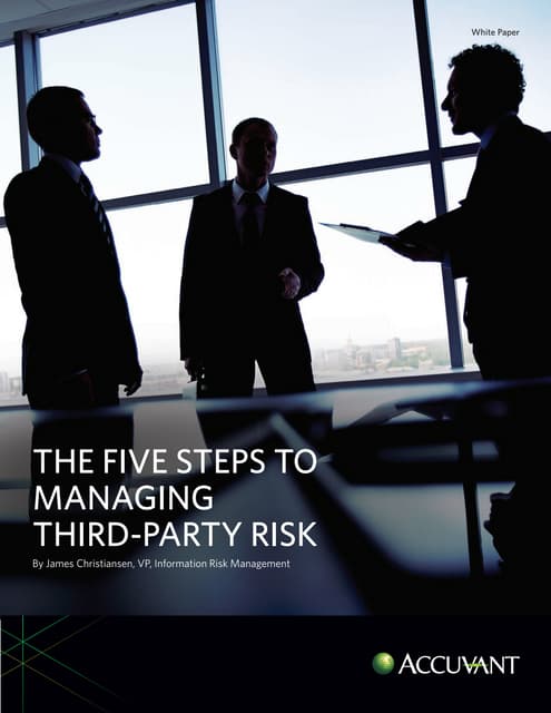 Five Best Practices to Improve Your Third-Party Risk Management Program ...