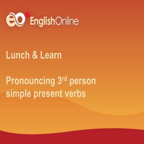 Third person verbs | PPTX