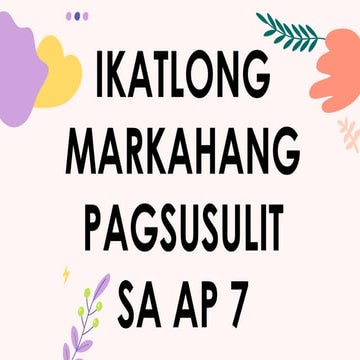 THIRD QUARTER EXAM AP 7.pptx.................... | PPTX