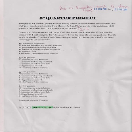 Math 4th Quarter Project | PDF