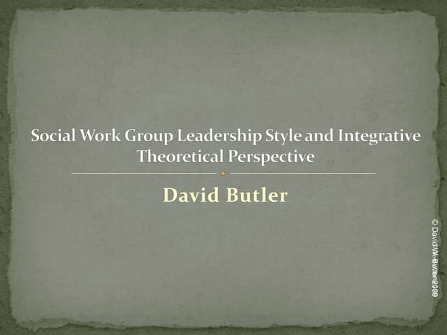 Leadership in Social Work (1) | PPTX