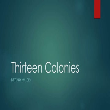 Thirteen colonies | PPT