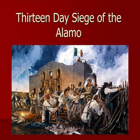 Thirteen Day Siege of the Alamo | PPTX