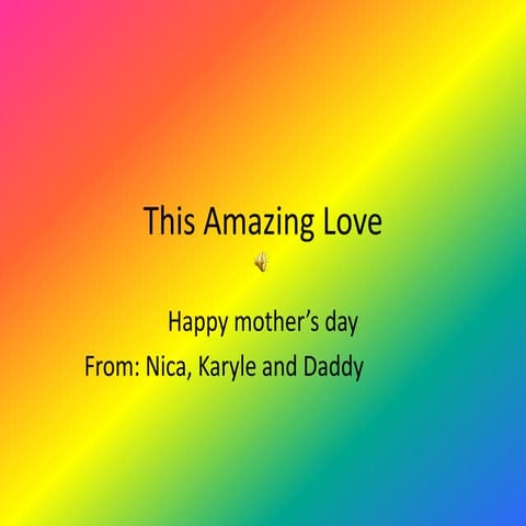 This amazing love | PPT