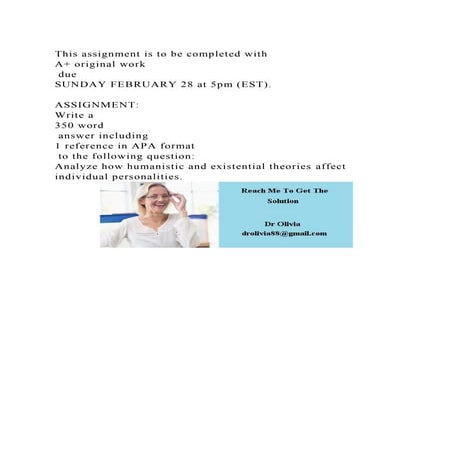 This assignment is to be completed with A+ original work due S.docx