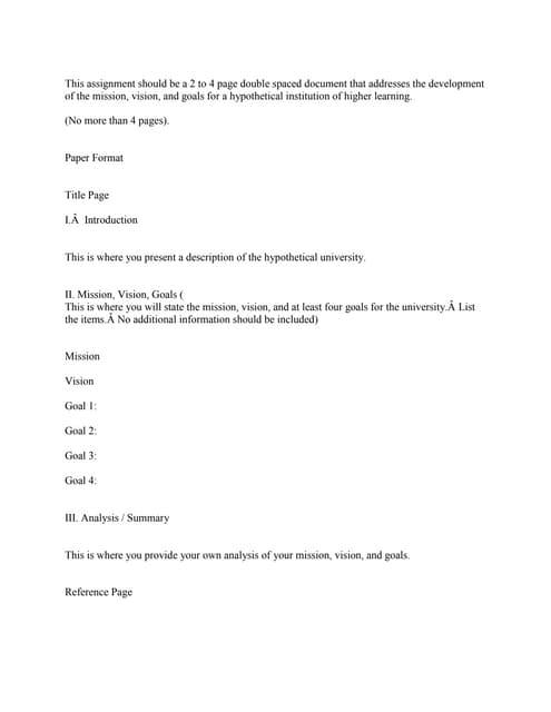 This Assignment Should Be A 2 To 4 Page Double Spaced Document That Ad