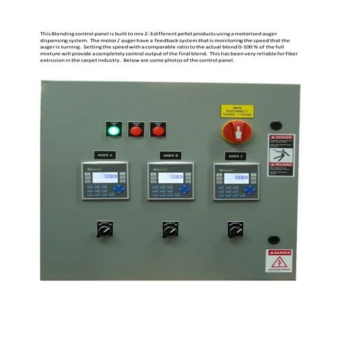 This blending control panel | PDF