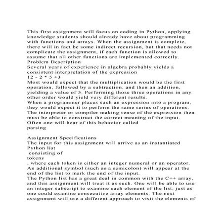 This First Assignment Will Focus On Coding In Python Applying Knodocx 9004