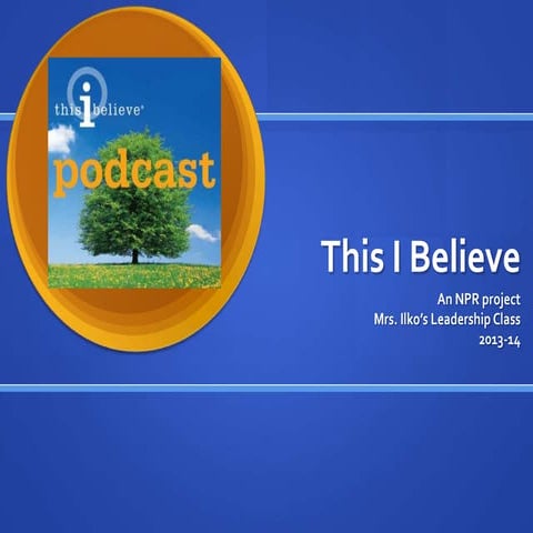 This i believe unit powerpoint | PPTX