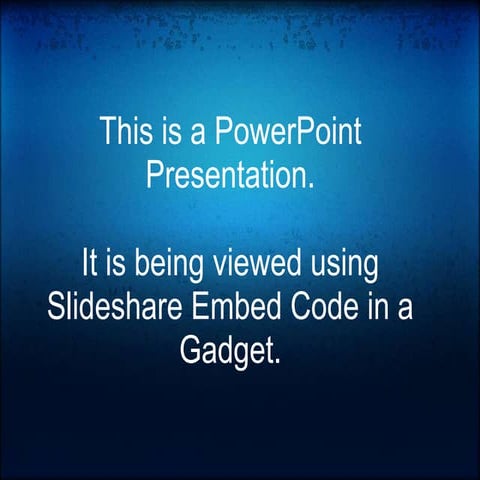 PowerPoint via Slideshare! | PPTX