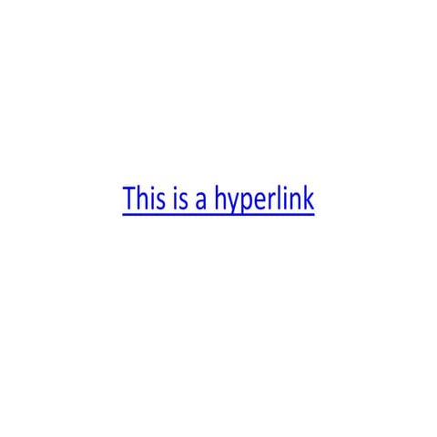 This is a hyperlink | PPTX