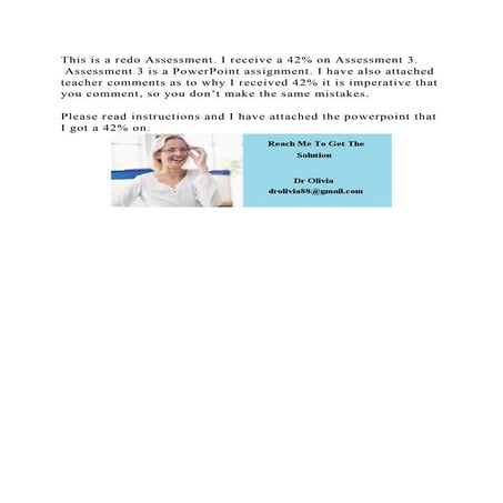 This is a redo Assessment. I receive a 42 on Assessment 3. Assessm.docx