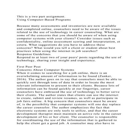 This is a two part assignment.Using Computer-Based ProgramsBec.docx