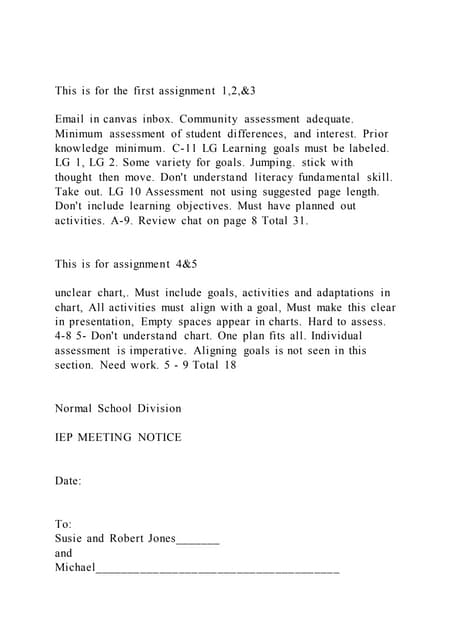 Sample Intervention form for students... | PDF