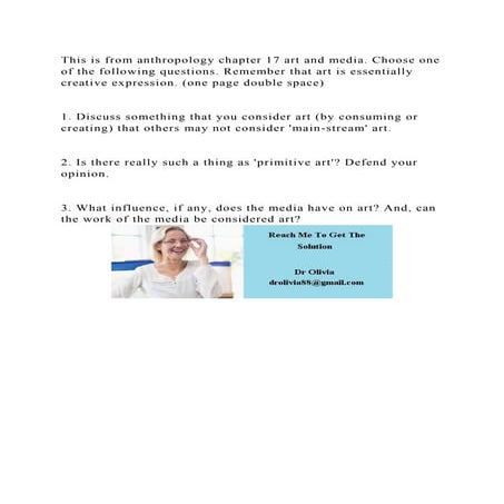 This is from anthropology chapter 17 art and media. Choose one of th.docx