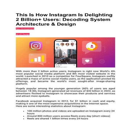 Instagram's Architecture: Scaling for Billions of Users with ...