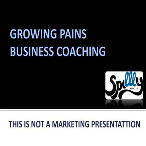 This is not a marketing presentation. | PPTX