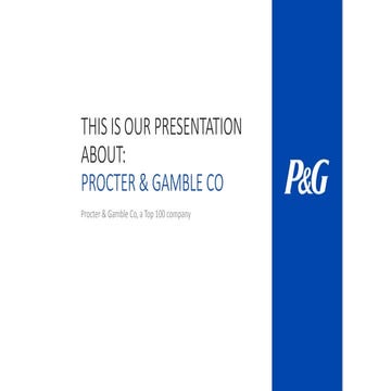 Procter and Gamble | PPTX