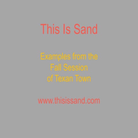 This Is Sand Examples | PPTX