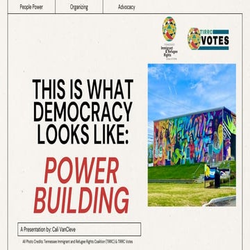 This is What Democracy Looks Like Powerbuilding -- Cali VanCleve | PDF