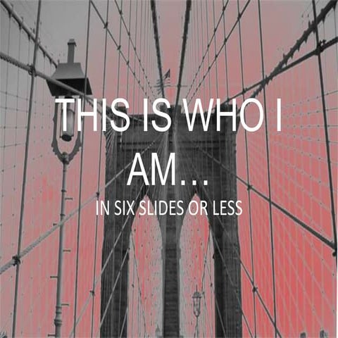 This Is Who I Am | PPT